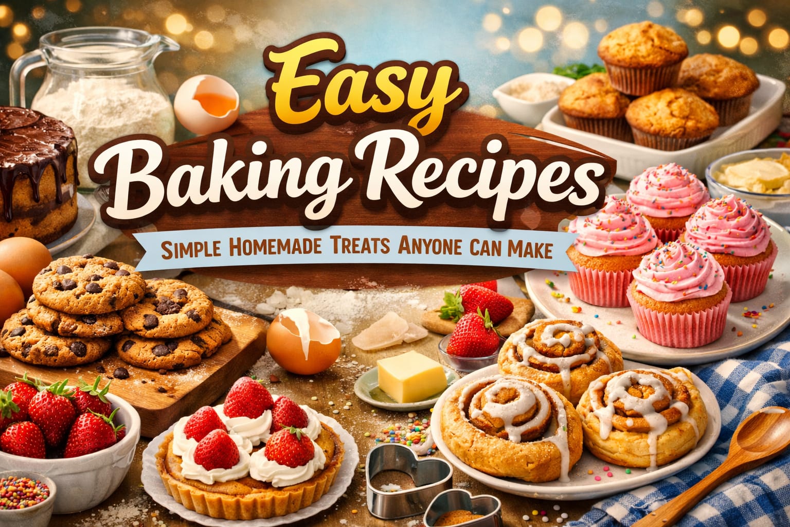 Easy Baking Recipes: Simple Homemade Treats Anyone Can Make ...